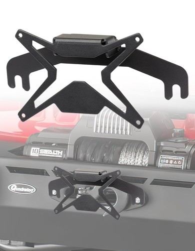 Flip-Up Front License Plate Mount 10 Hawse Fairlead No Drill Universal ...