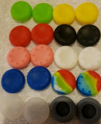 10 Pair Silicone Handle Rocker Caps For PS4/PS3 Xbox 360/Xbox One ...