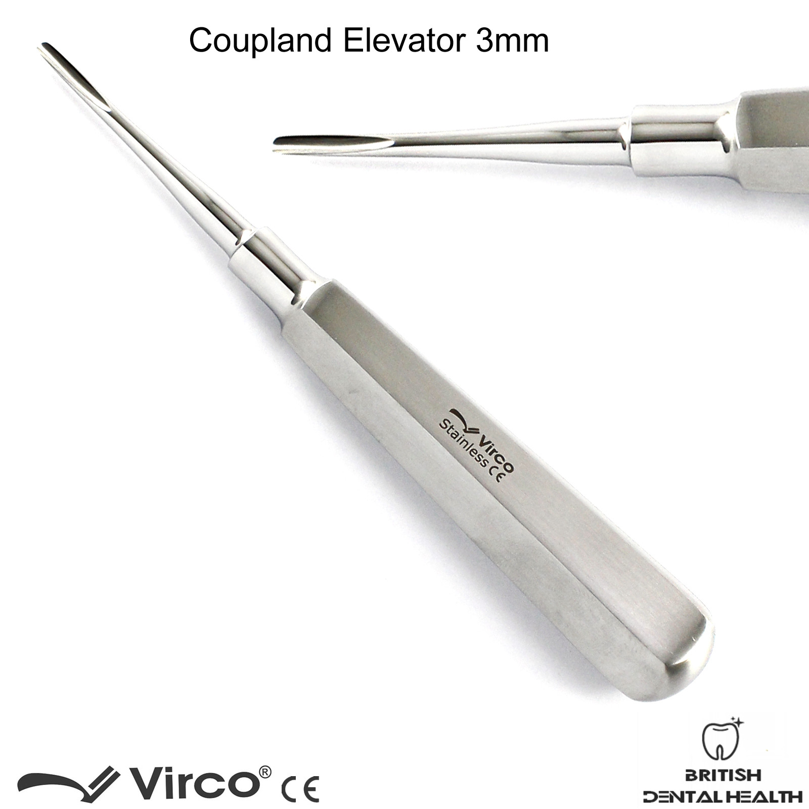 3x Dental Tooth Root Elevators Coupland Chisels Surgical Oral Surgery ...