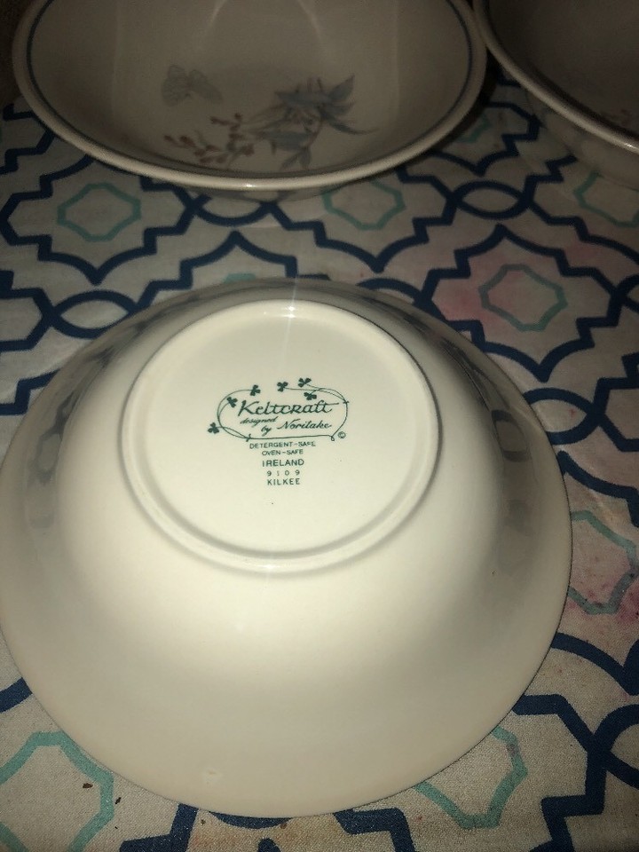 Noritake Keltcraft Misty Isle KILKEE 9109 Set of 6 Soup Cereal Bowls 7 ...