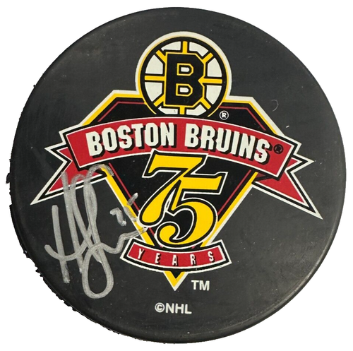 Hal Gill Autographed Boston Bruins 75th Anniversary Hockey Puck NHL | eBay