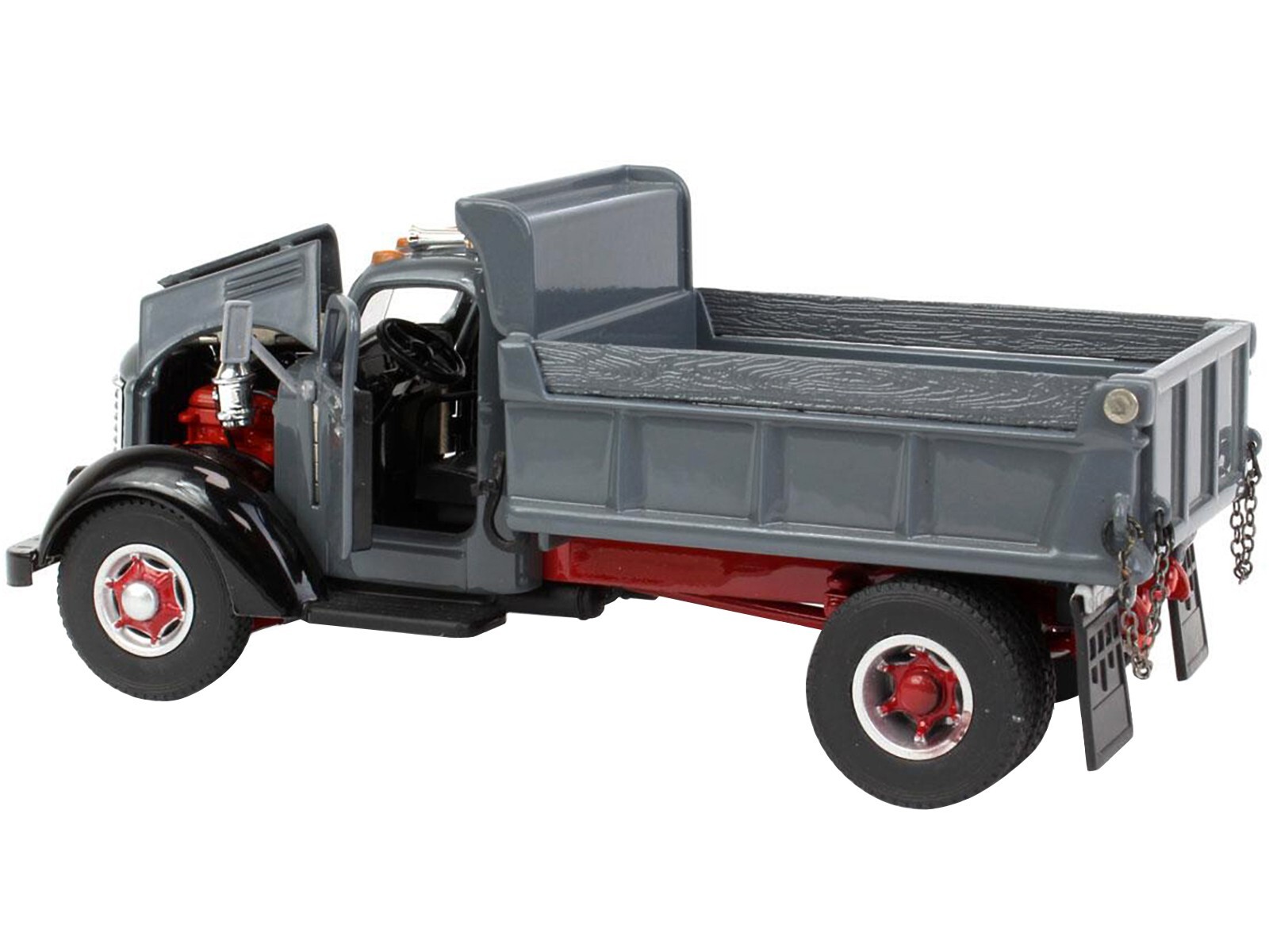 INTERNATIONAL KB-8 TRUCK GRAY W/DUMP BODY 1/50 DIECAST MODEL BY ...