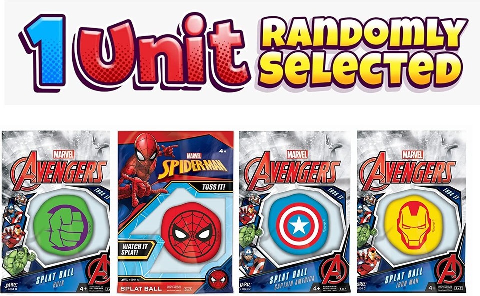 Marvel Avengers Splat Balls Sticky Balls, Stretchy Squishy Ball 1 Ball ...