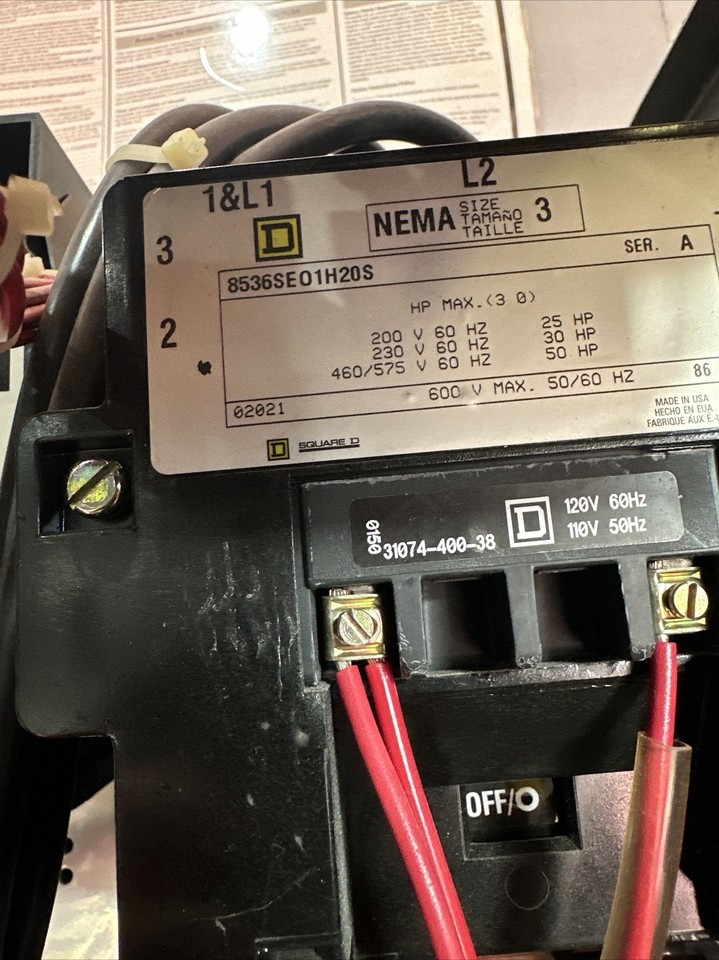 Square D Model 6 21” Starter Bucket Size 3 W/ FHP36100 W/ Door** | eBay