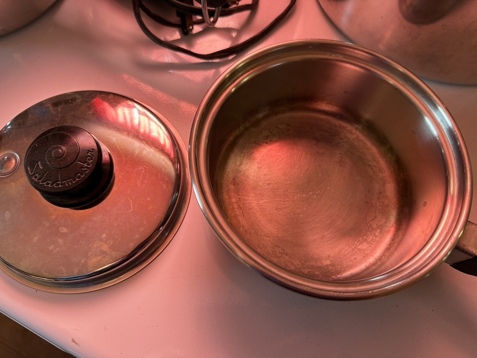 SALADMASTER 18-8 Tri-Clad Stainless Steel 11PC Cookware Set w Electric ...