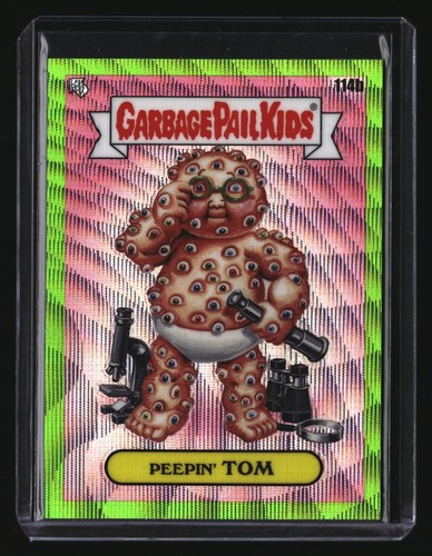Garbage Pail Kids PEEPIN' TOM 114b (2020 GPK Chrome Series 3) Green ...