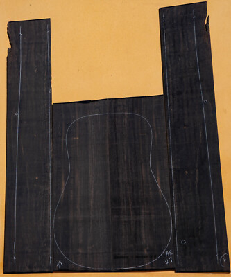 African Ebony Guitar Set #27 Dred Size Back and Sides note defects* | eBay