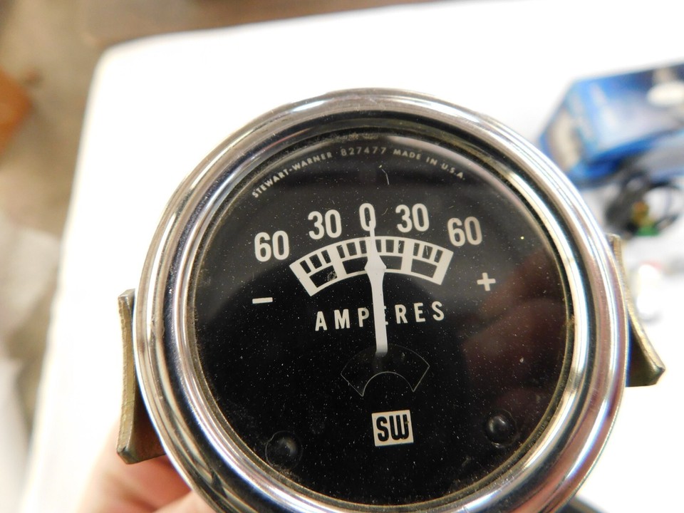 NOS OEM 1970 Stewart Warner Amp Gauge Amperes Mustang Shelby | eBay