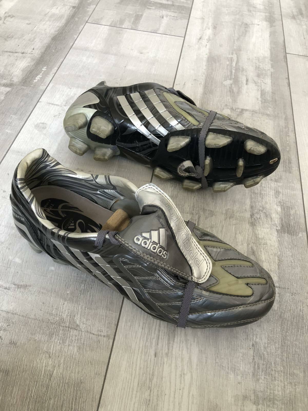 Adidas Predator FG Gray Football Soccer Cleats US8 UK7 1/2 EUR41 1/3 ...