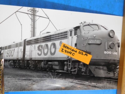 PHOTO SOO Line Locomotive #212A #2204C Stevens Point Wisconsin 4 5/8 x ...
