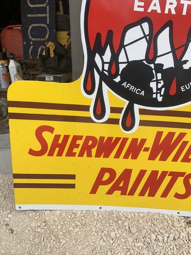 Vintage Sherwin Williams Paint Sign Original Porcelain Sign | eBay