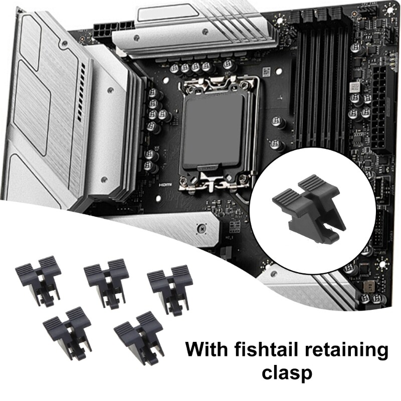 5Pcs PCIE 16X Slot with Fishtail Fixing Clip PCIE X16 Socket PCIE 16X ...