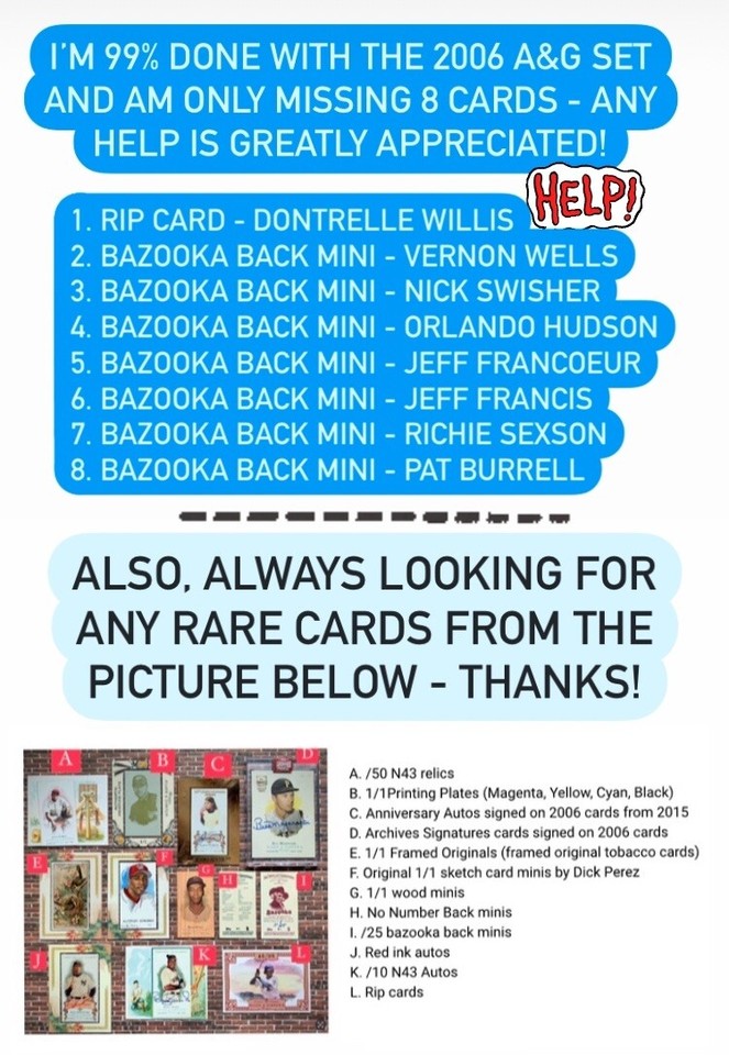 2006 Allen & Ginter A&G Bazooka Back Mini /25 Kevin Millwood - Please ...