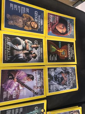 vintage national geographic magazine lot 10 Random From 1960s-1990s No ...