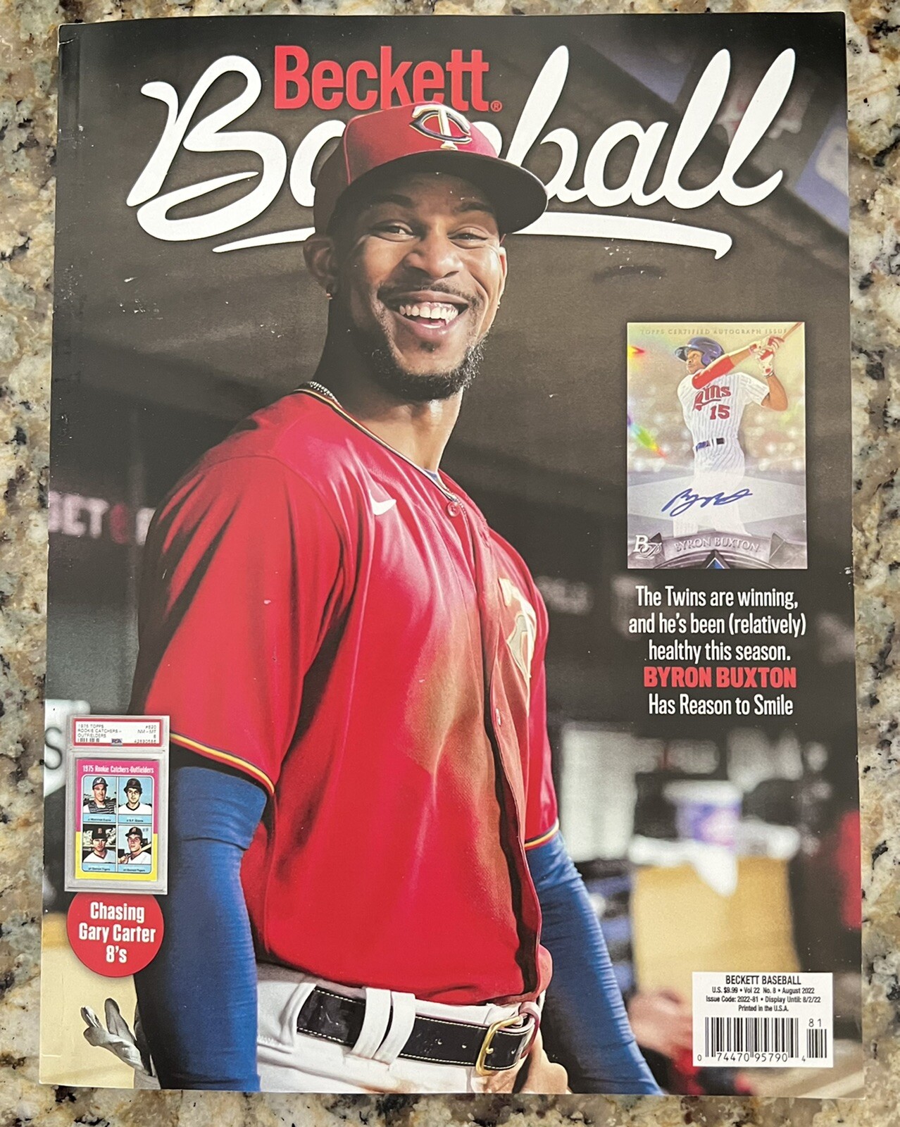 New August 2022 Beckett Baseball Card Price Guide Magazine Byron Buxton ...