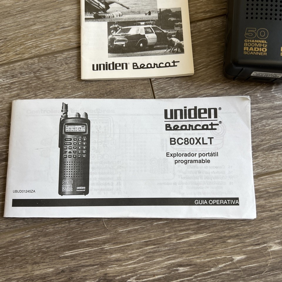 Uniden Bearcat BC80XLT Scanner 800 MHZ 59 Channel Programmable Handheld ...