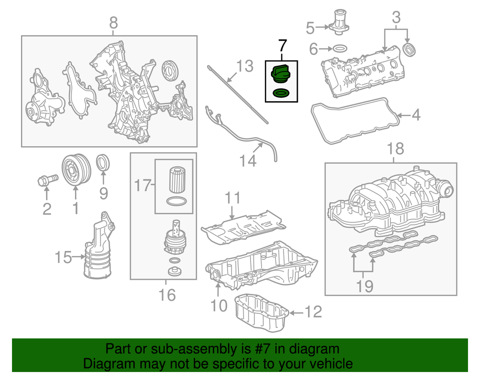 Toyota Lexus Engine Oil Filler Cap "0W20" GENUINE OEM PART 12180-0P021 ...