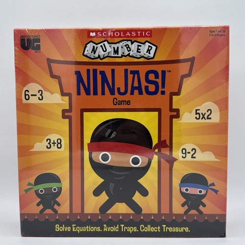 Number Ninjas! Game - University Games Scholastic. 2 To 4 Players. New ...