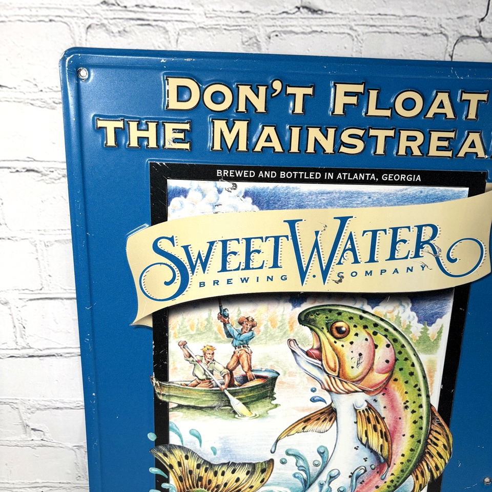SWEETWATER BREWING Fish Metal Craft Beer Sign IPA 23.5" X 15.5" Blue | eBay