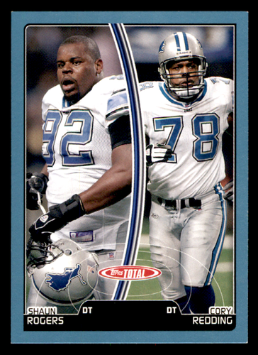 2007 Topps Total Cory Redding / Shaun Rogers Blue #205 | eBay