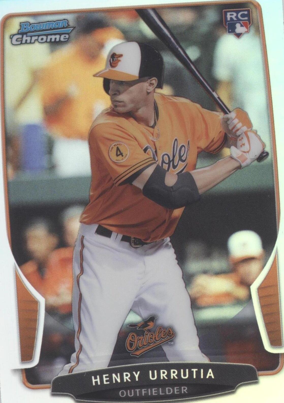 2013 Bowman Draft Picks & Prospects - Chrome Henry Urrutia #8 Refractor (RC) for sale online | eBay