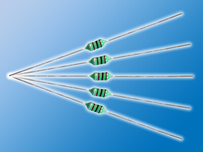 5x Farbcode Induktivität Spule | AL0307-101K | 100µH | ±10% | 4,8MHz ...