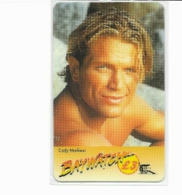 Baywatch Phone Card David Chokachi as Cody Madison SSC EXPIRED | eBay