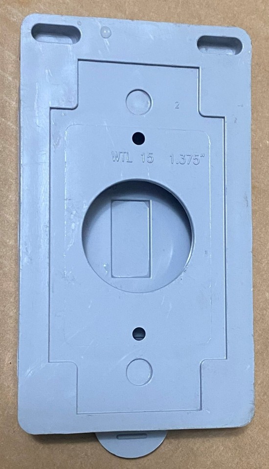 SCEPTER WTL15 1-GANG ELECTRICAL OUTLET WEATHERPROOF PVC FLIP COVER 1. ...