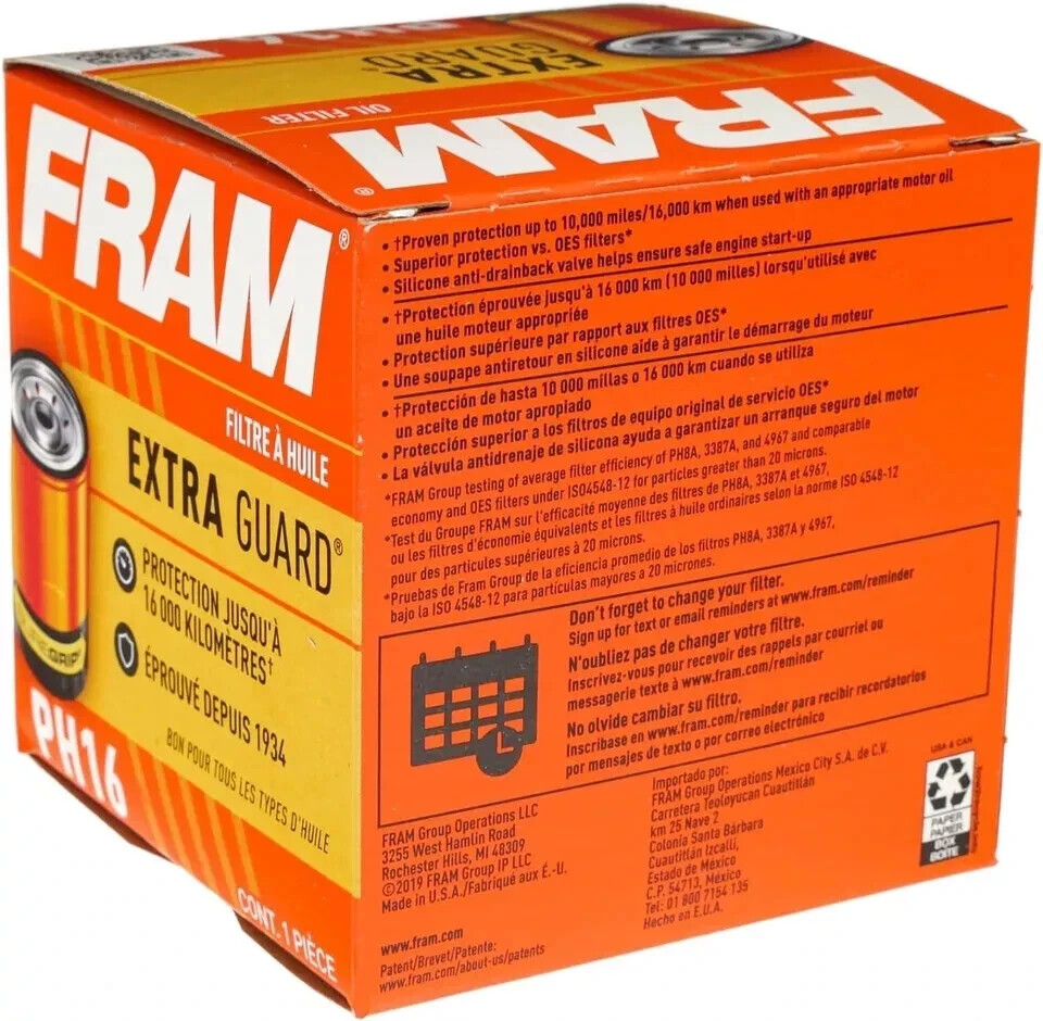Engine Oil Filter-Extra Guard Fram PH16 | eBay