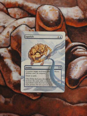 Magic the Gathering Squelch Hand Painted Unique Custom MTG Altered Art ...