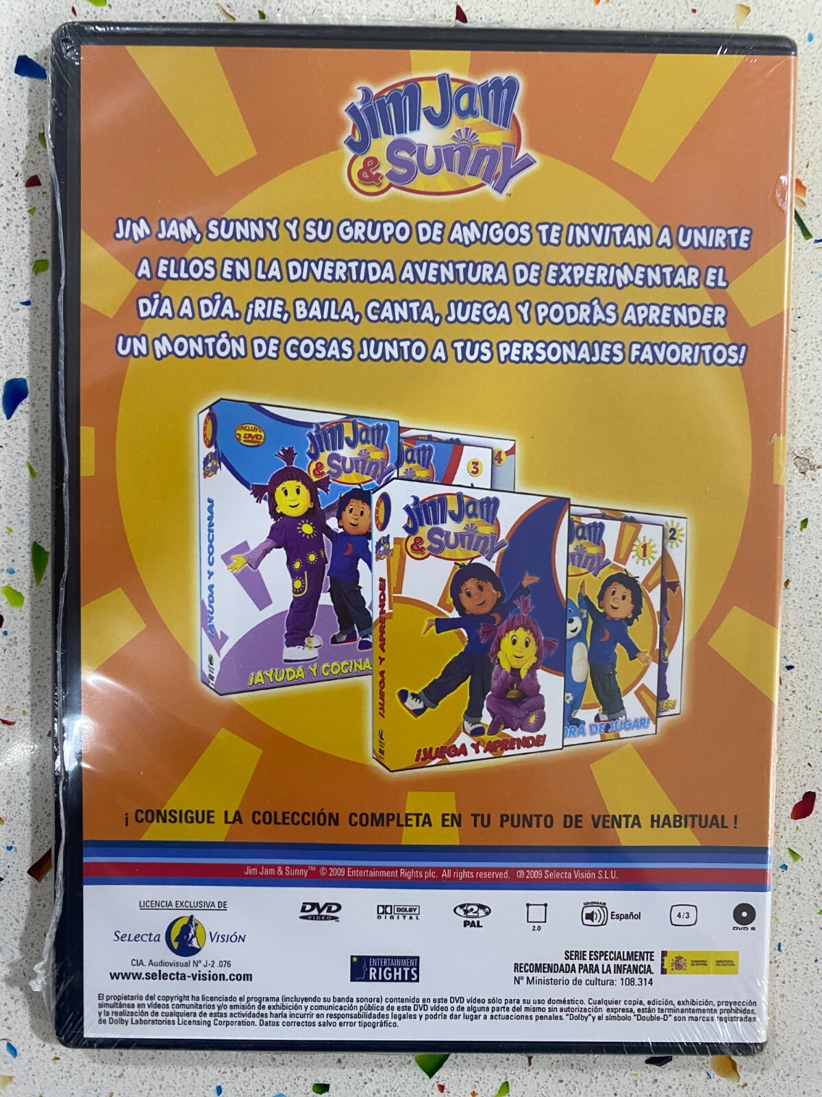 JIM JAM & SUNNY DVD NUEVO PRECINTADO RIE BAILA CANTA Y JUEGA - ESPAÑOL ...