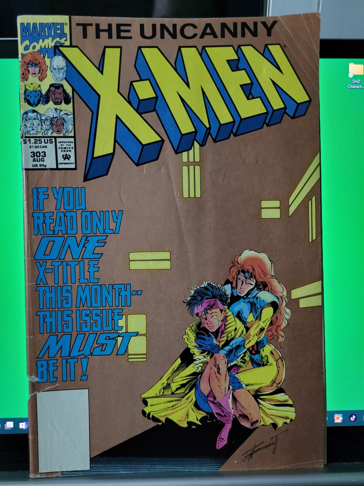THE UNCANNY X-MEN 303 RARE GOLD PRESSMAN VARIANT DEATH OF MAGIK MARVEL ...