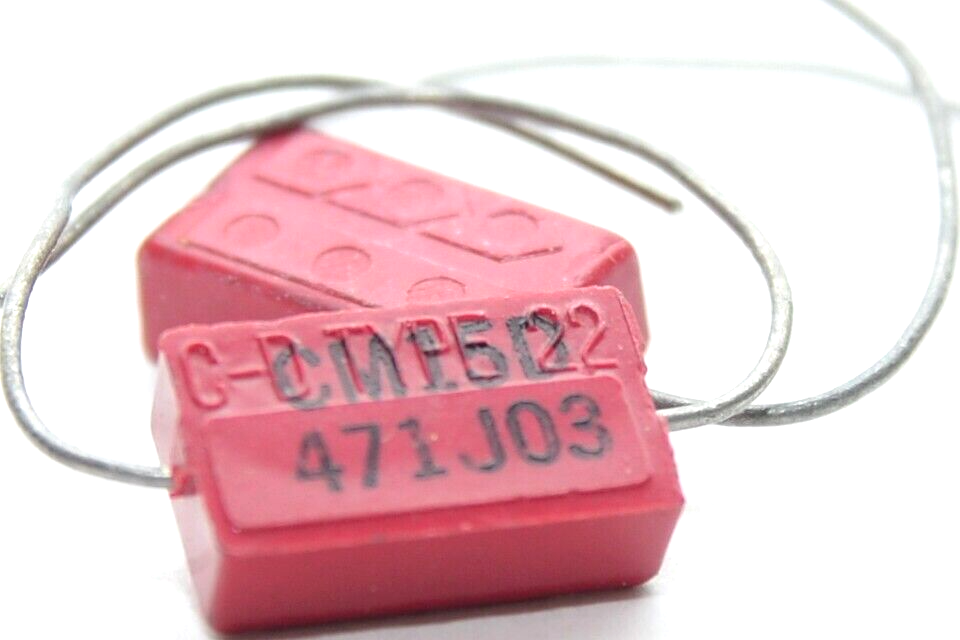 2x Vintage Mica / Glimmer-Kondensator Micamold Serie CM15, 470 pF / 500 ...