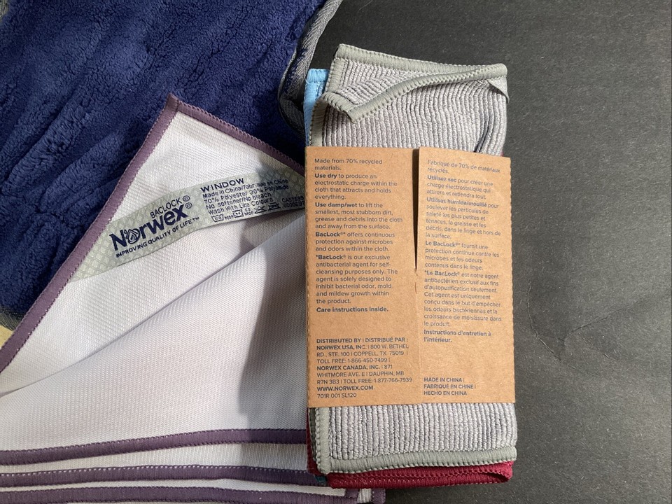 Norwex NEW Assorted Items, Enviro & Window Cloths, Dust Mitt, Mini ...
