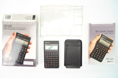 Rare HP 42S Hewlett-Packard RPN Scientific Calculator w/ Box, Cover ...