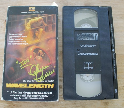 Wavelength VHS tape signed by "Iris" Star Cherie Currie Singer of the ...