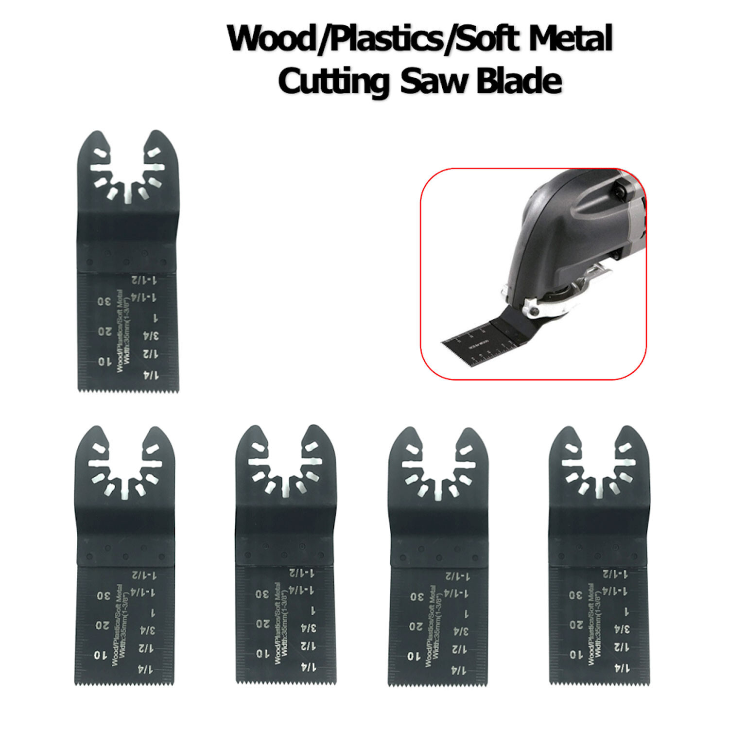 20pcs Oscillating Multi Tool Saw Blades Wood Metal Cut Cutter For ...