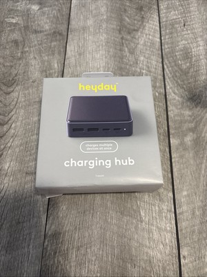 heyday 4 Port USB Charging Hub High Charging Speed USB-C USB-A 52w Dusk ...