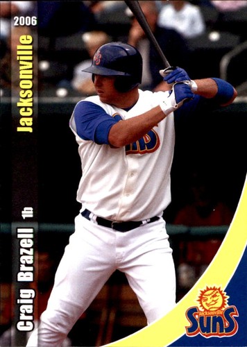 Craig Brazell 2006 Grandstand Jacksonville Suns #14 RC AutographDen | eBay