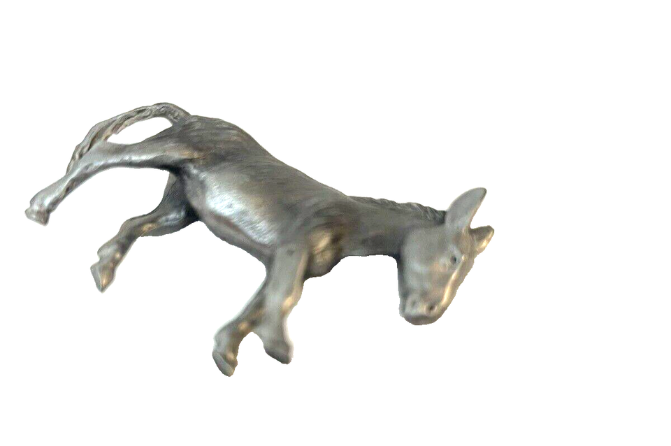 Vintage Donkey Jackass Animal Fine Pewter Figure Made in U.S.A. | eBay