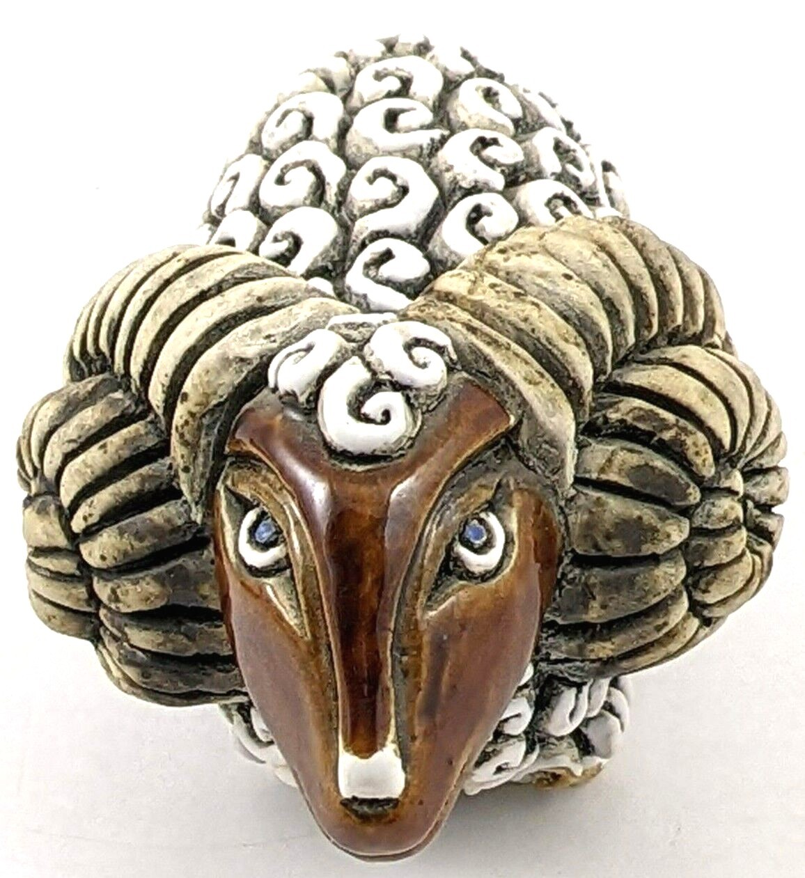 Artesania Rinconada Hand Carved Pottery Ram Figurine Uruguay Retired | eBay