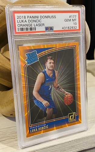 2018 Panini Donruss ORANGE LASER Luka Doncic RC #177 PSA 10 | eBay
