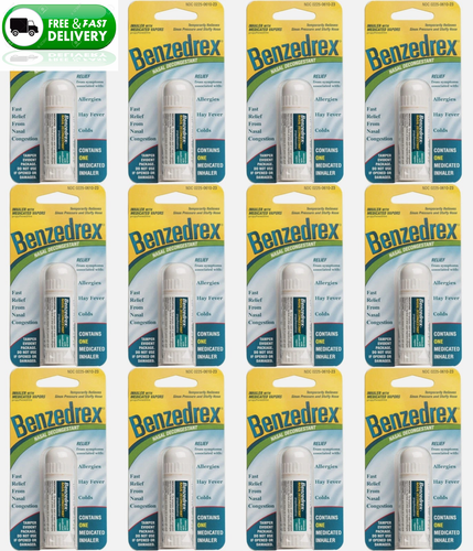 12 x PACK Benzedrex Nasal Decongestant Inhaler .. | eBay
