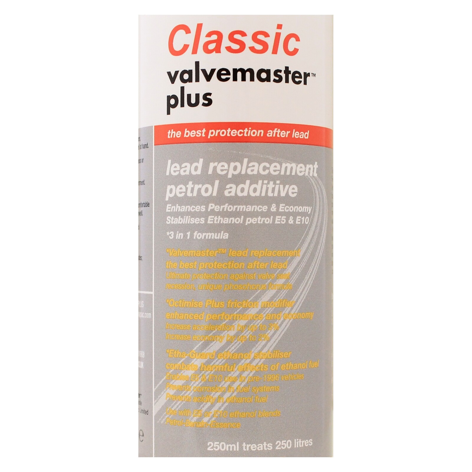 Classic Valvemaster PLUS 3 in 1 Lead Replacement Fuel Additive 250ml ...