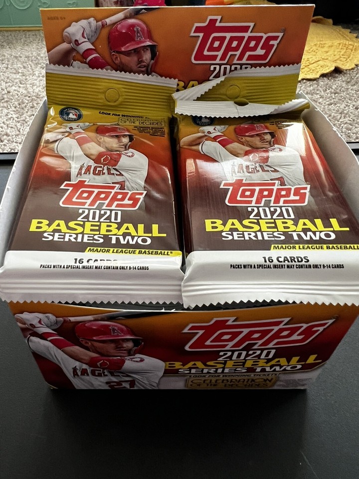2020 Topps Series 2 Baseball 24 Packs Retail Box-384 Cards open box ...