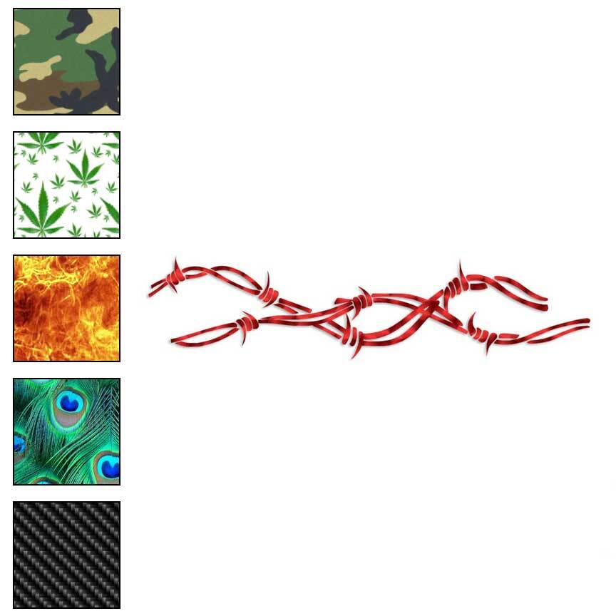 Barbed Wire Barb, Vinyl Decal Sticker, 40 Patterns & 3 Sizes, #2879 | eBay