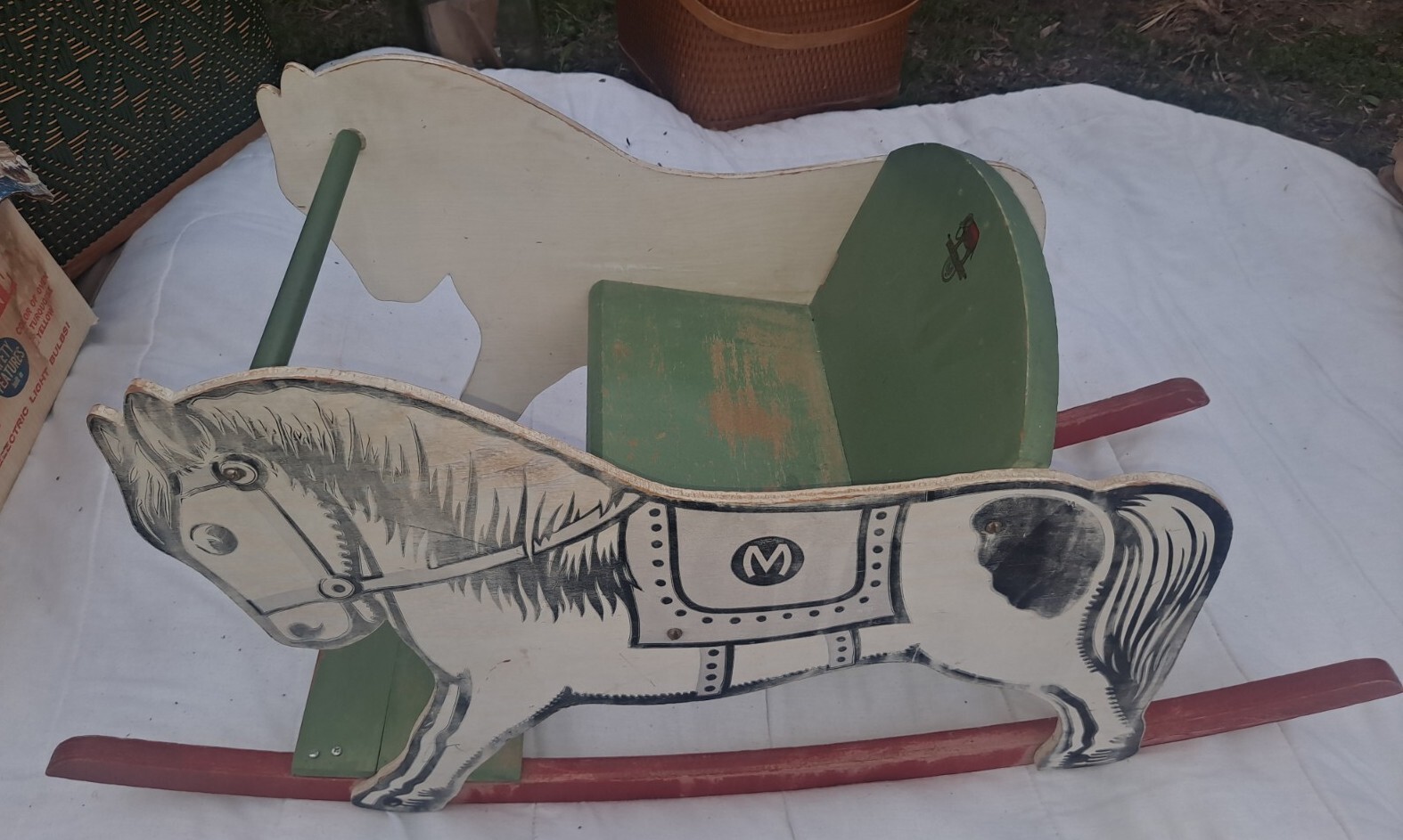 Antique Rocking Horse Chair Mengel Playthings Vintage Toy Children Kids ...