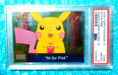 2000 Pokemn Topps Pikachu *IN THE PINK* Orange Islands #OR5 Foil PSA-8 ...