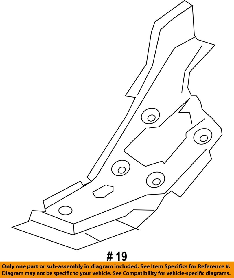 GM OEM 16-24 Malibu Rear Body Floor Floor Rails-Lower Extn 23292704 | eBay