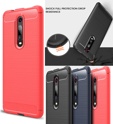 For Xiaomi Redmi K20 Pro Case Carbon Fiber Shockproof Ultra Slim Thin ...